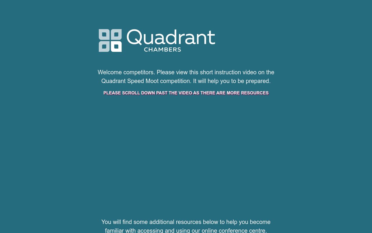 Quadrant Chambers Speed Moot